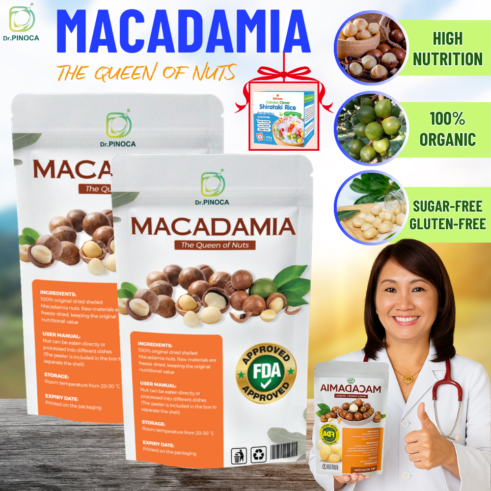 Macadamia Nuts Roasted Ready To Eat No Additives Gluten - Free Healthy ...