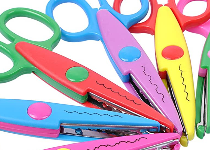 1SET/6PCS Craft Scissors Decorative Edge, 6 Pack, Craft Scissors, Zig ...
