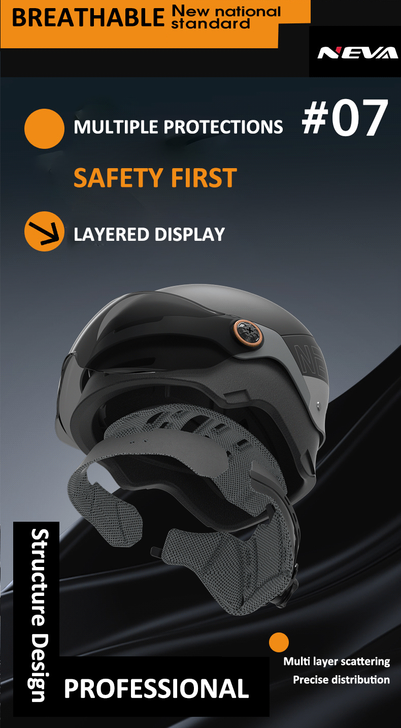 NEVA Original Couple Motorcycle Helmet Half face Unisex with Icc ...