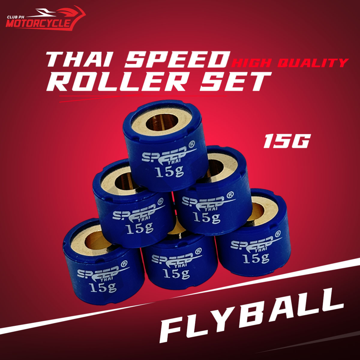 CLUB PH Motorcycle Speed Thai Roller Set / Flyball Made in Thailand ...
