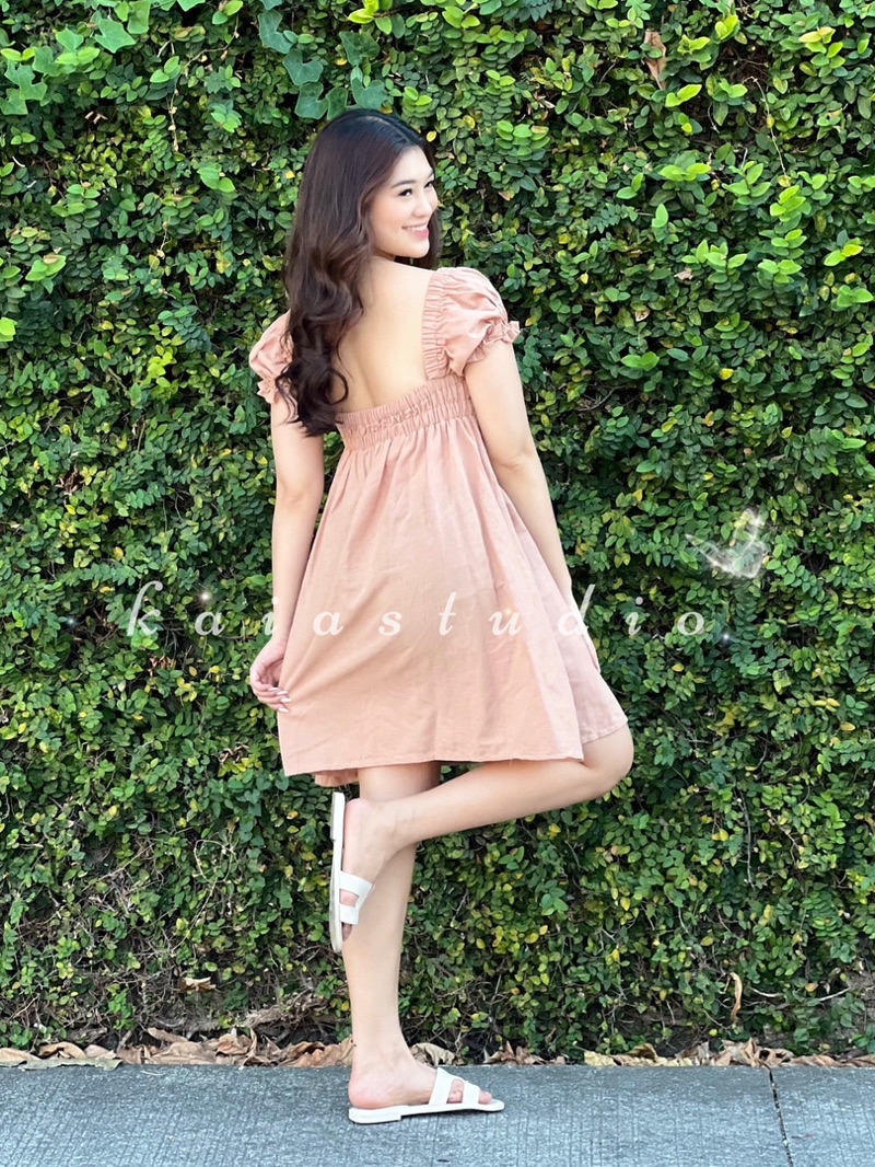 KS22 MARIA DRESS | Bustier Mini Linen Dress Womenswear | Kaia Studio | Shopee Philippines