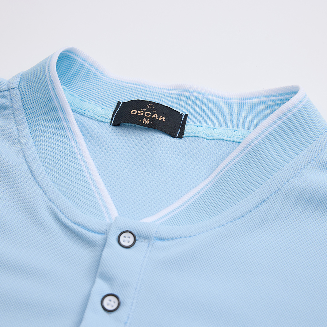 Kinwoo Men’s Figure & Horse Print Polo Shirt | Striped Trim | Casual ...