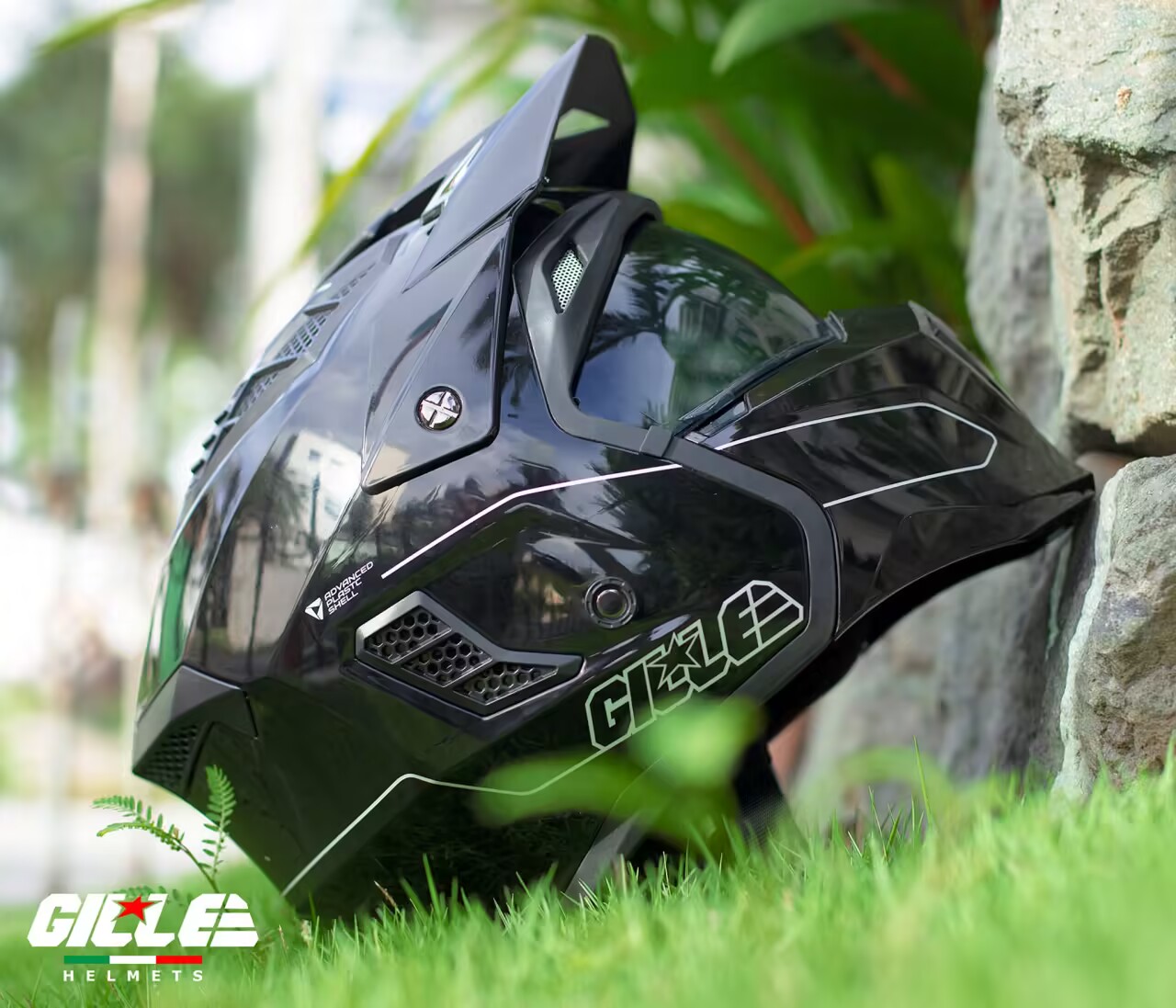【𝑶𝑭𝑭𝑰𝑪𝑰𝑨𝑳】GILLE SQUADRON Offroad Modular Retro Classic Helmet Full Face ...