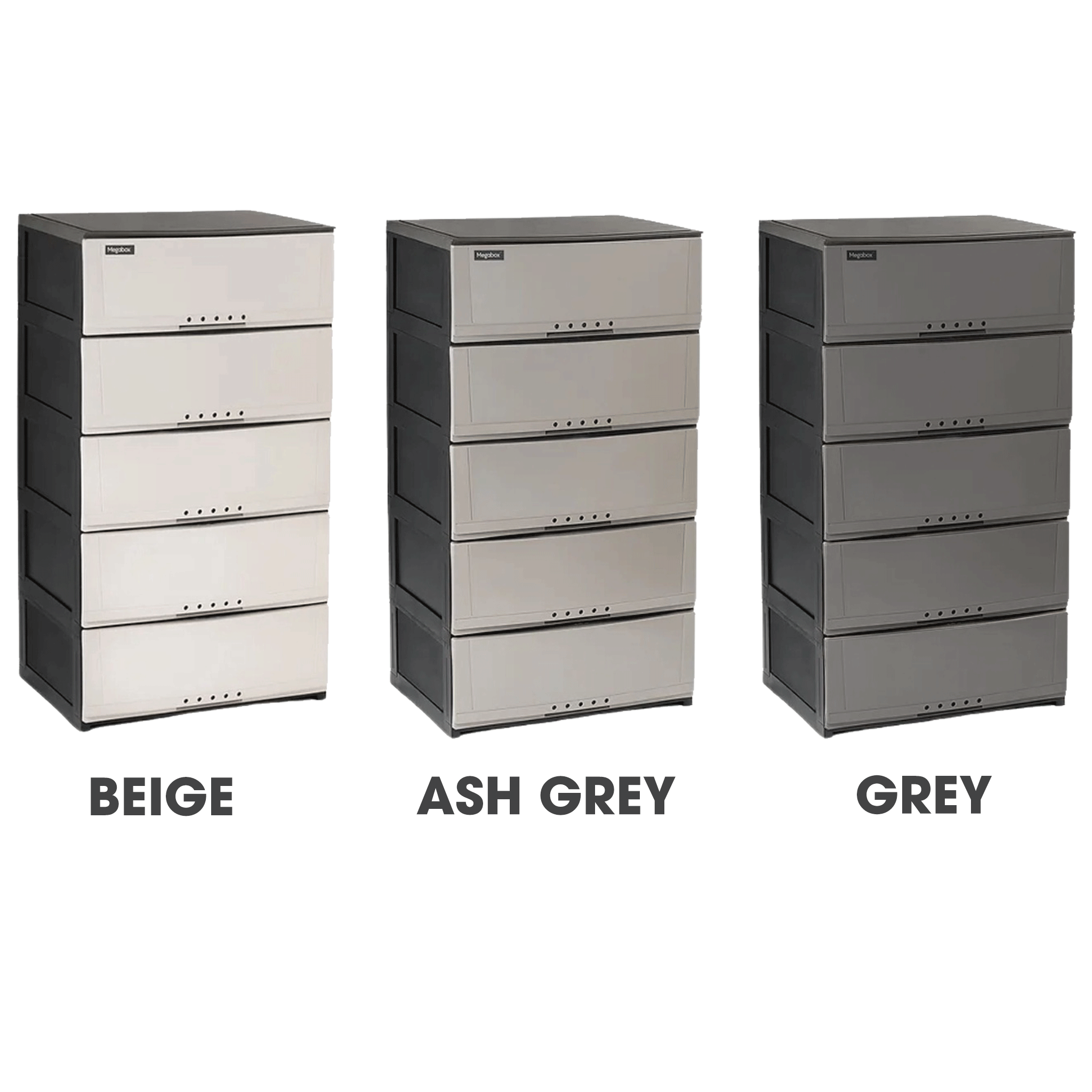 Megabox Modish Drawer 4 Layers - Beige | Shopee Philippines