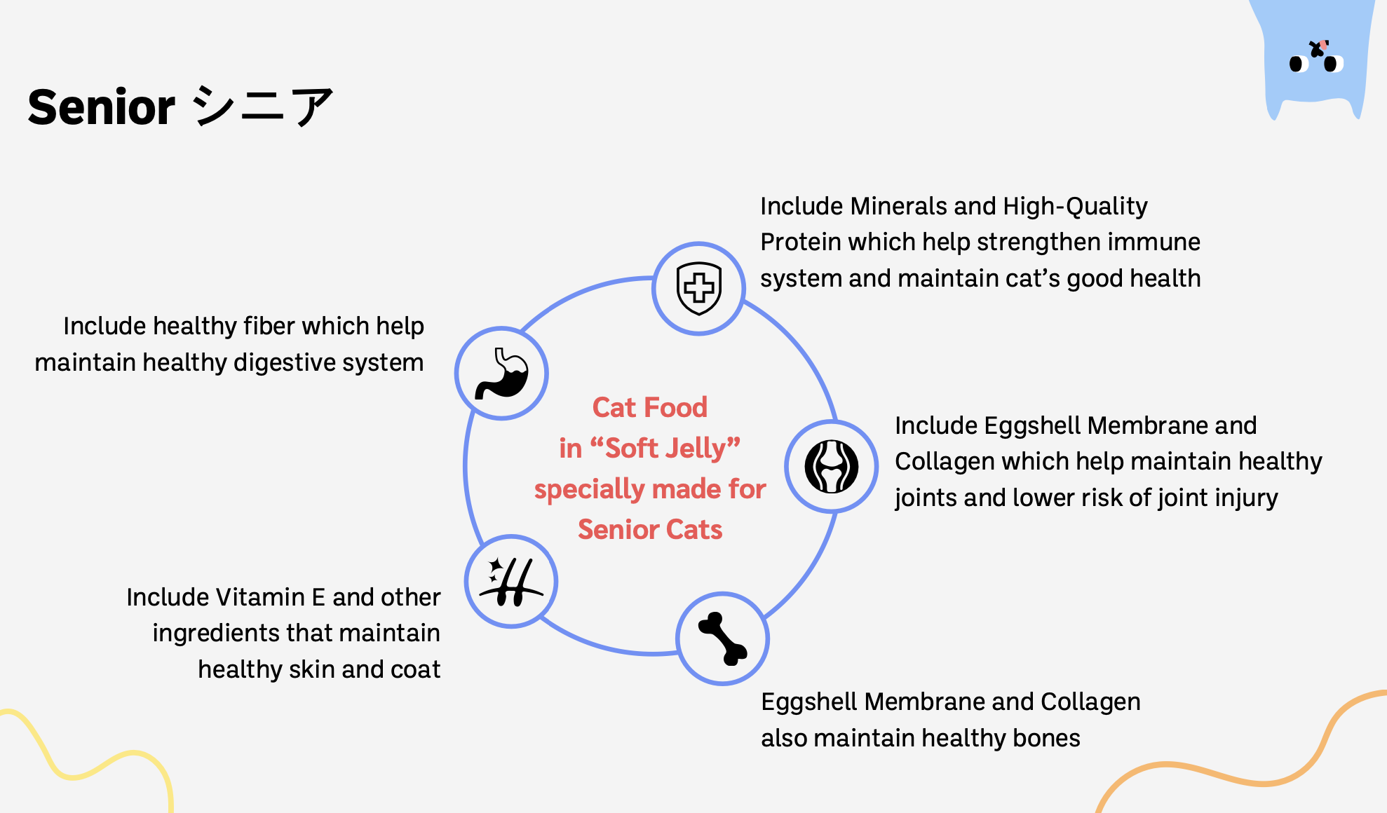 Cat's Taste PER PC Premium Wet Cat Food in Soft Jelly Salmon Senior 7 ...