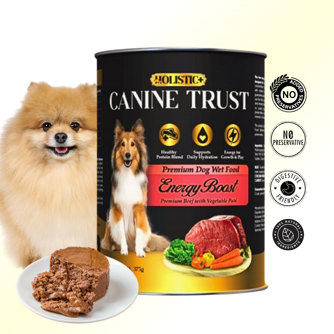 Wet Dog Food Beef with Vegetables 375g – High Protein, No Preservatives ...