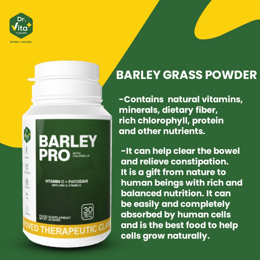 FDA Approved Dr Vita Barley Pro with Chlorella Barley Grass Health ...