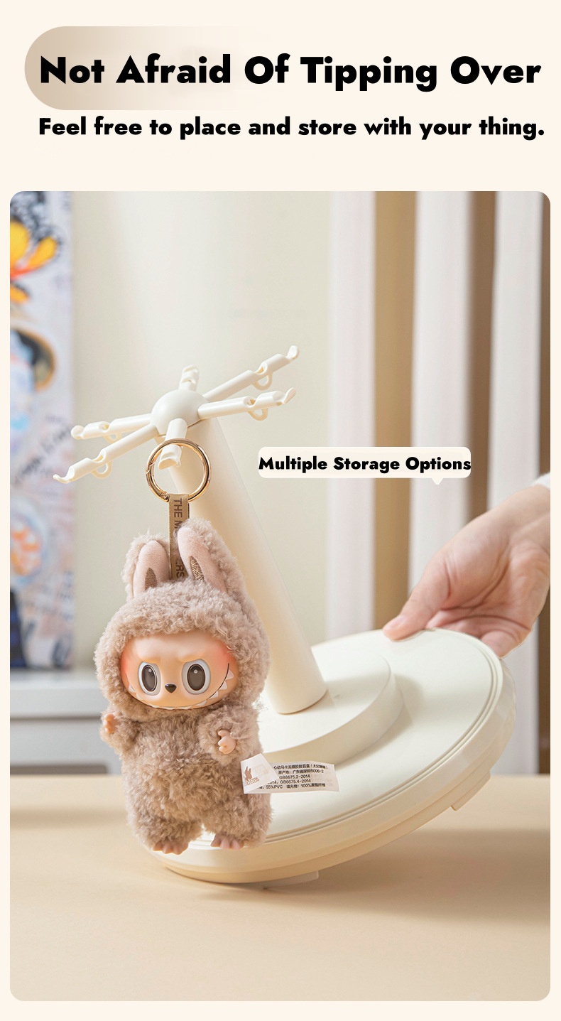 Labubu Pendant Display Box Transparent Electric Rotating Popmart ...