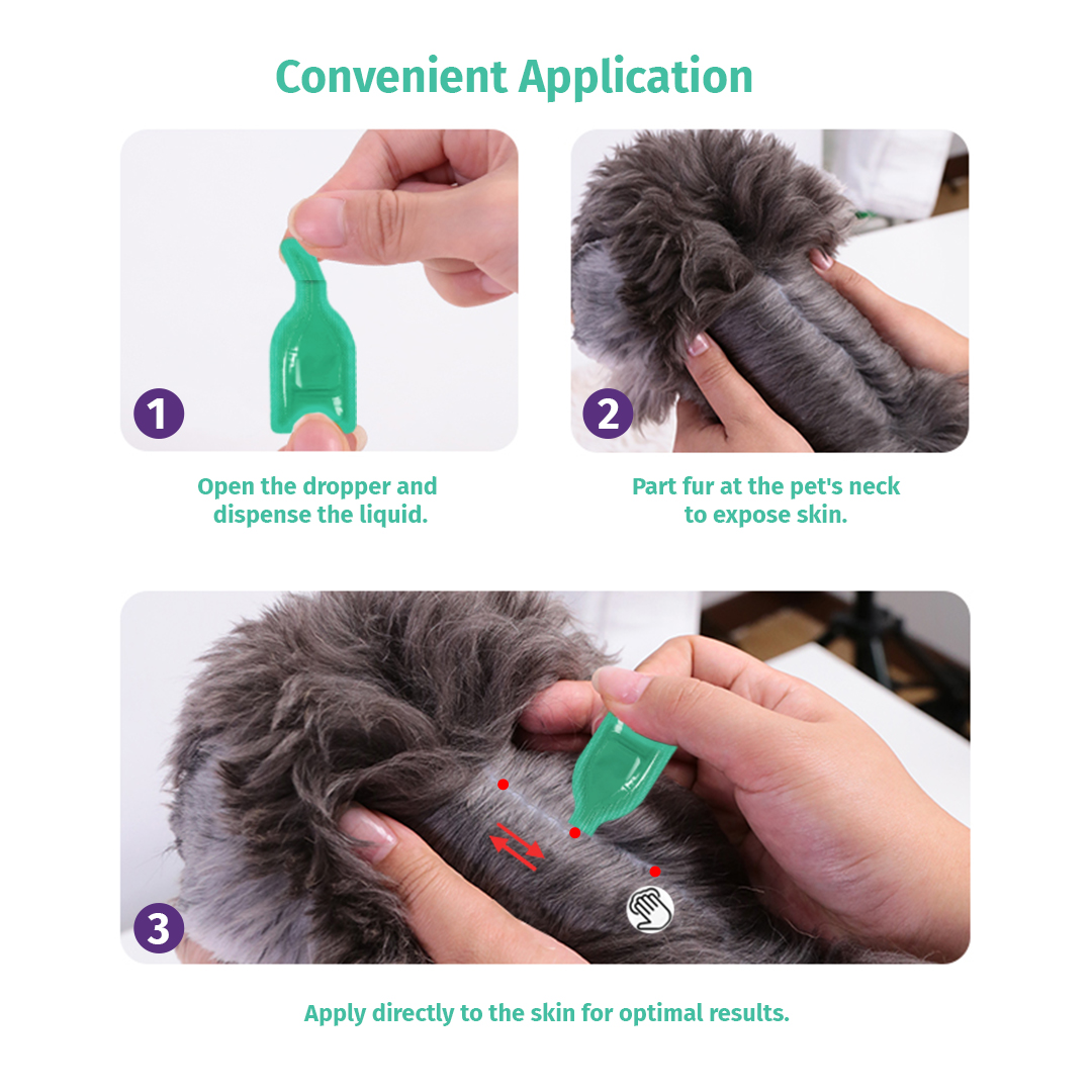 Hegen Pet Anti Tick & Flea Nematocide Heartworm Dewormer For Dogs Cats ...