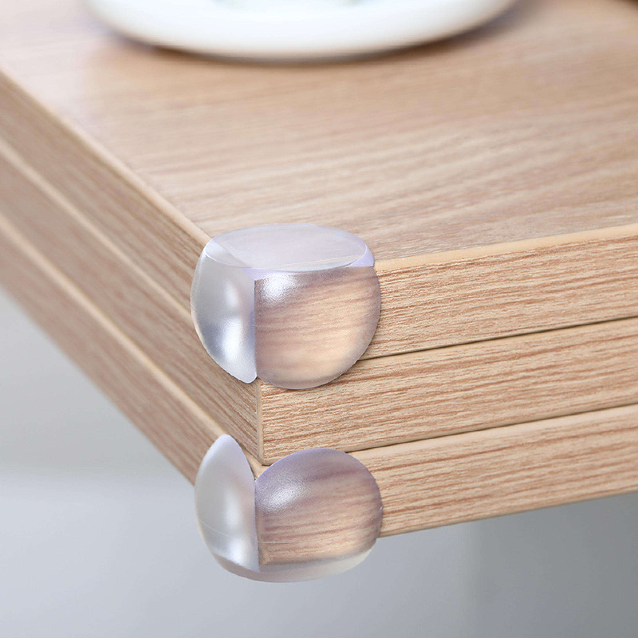 Safety Soft Transparent PVC Table Corner Furniture Protection Cover Children Anticollision ...