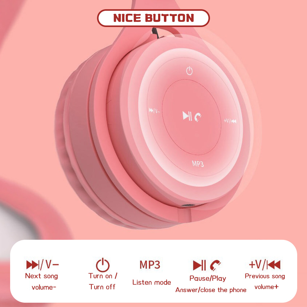 Y08 Bluetooth Headset Macaron Machine Gaming Headset Headphones On-Ear ...