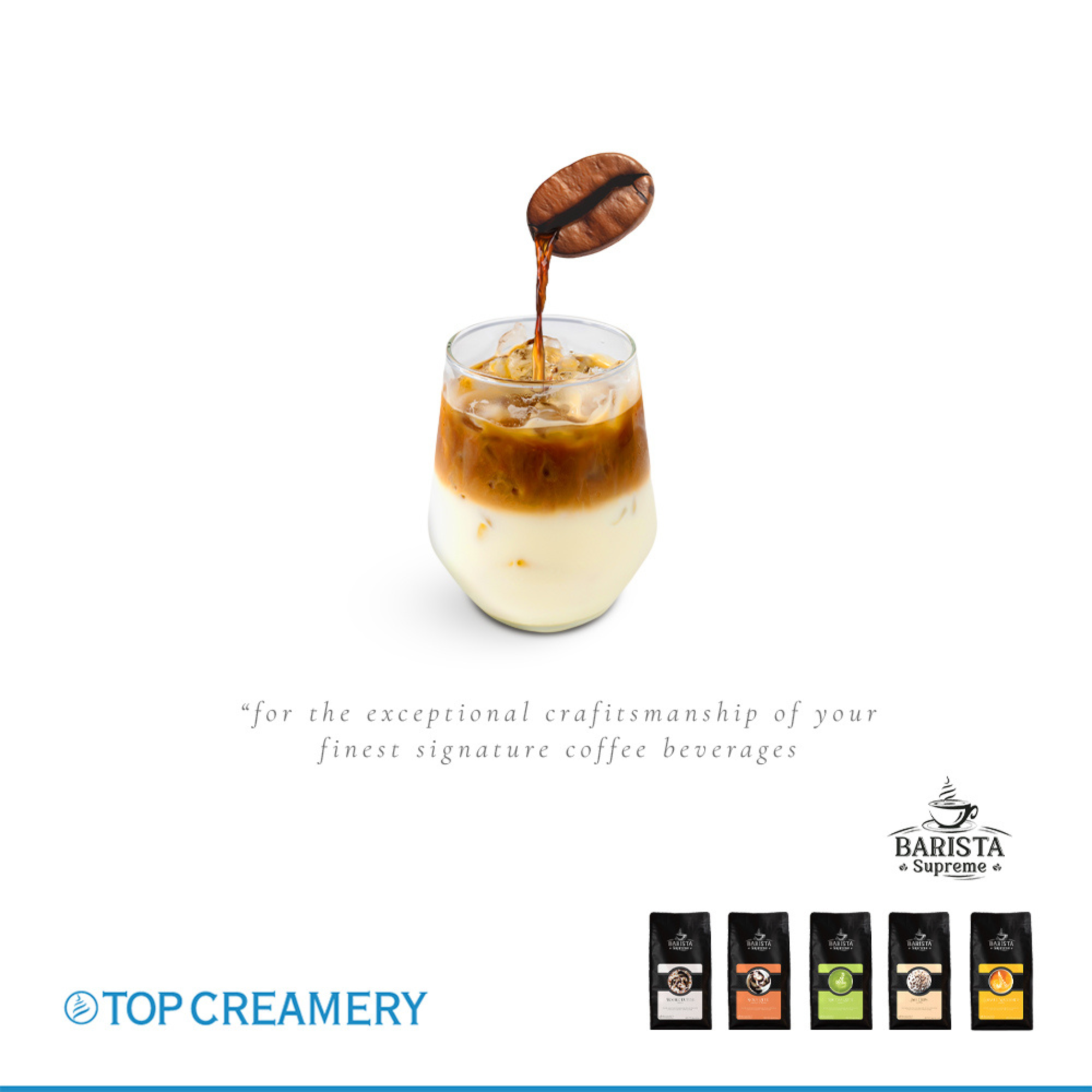 TOP Creamery Barista Supreme Cappuccino Powder Beverage Premix 750g ...
