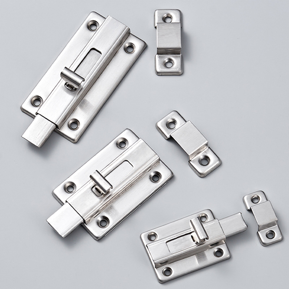 2/3/4 Inches Stainless Steel Door Latch Double-ended Sliding Door Lock ...