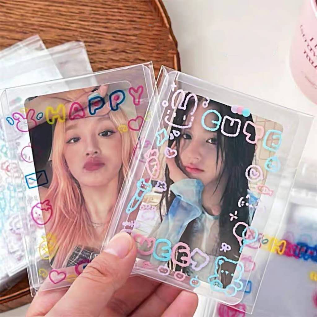 50Pcs ins Star Self Sealing Bag Packaging Toploader Transparent ...