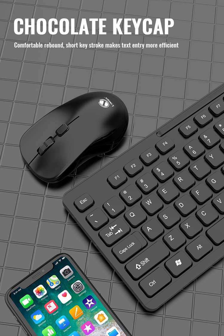 METMI X LIMEIDE W100 104-key wireless keyboard and mouse set for ...