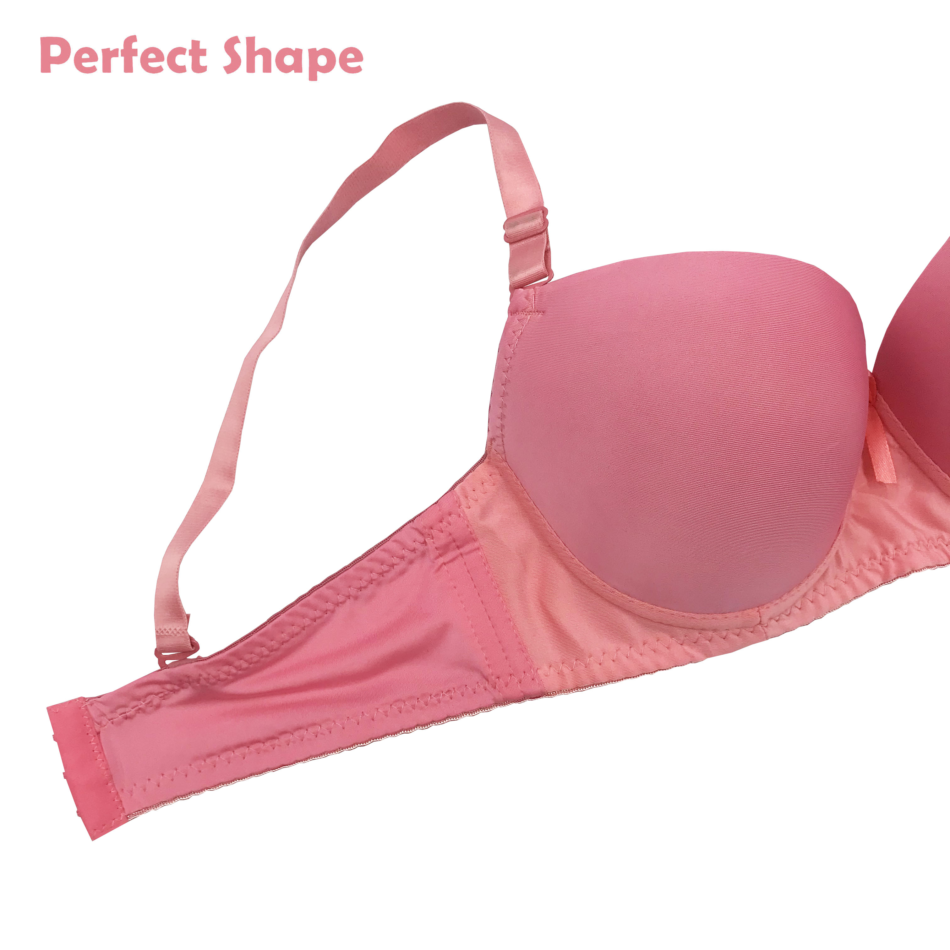 Perfect Shape Cup AB Big Plain Basic Bra with Wire for Women Strapless ...