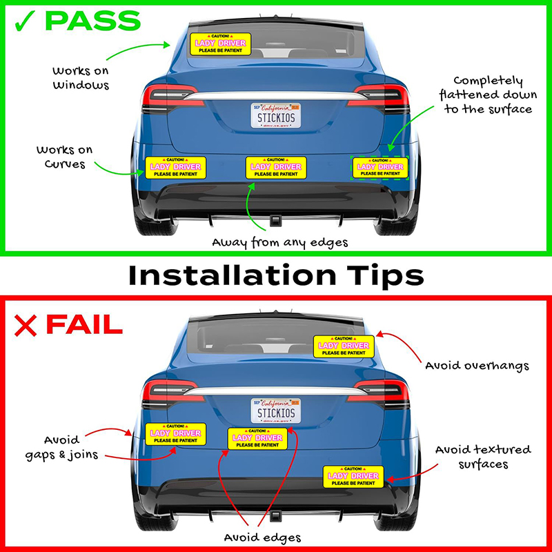 Student Driver Sign Magnetic Patience Reflective Bumper Sticker New ...