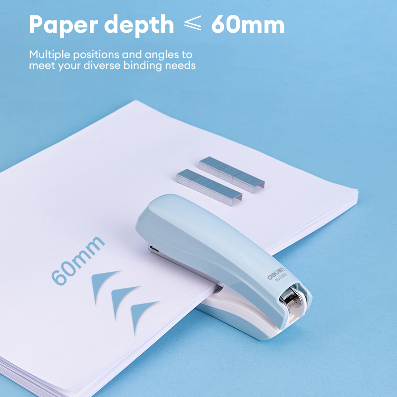 Deli Desktop Stapler Heavy Duty Pupils 80Sheets Portable Labor-saving ...