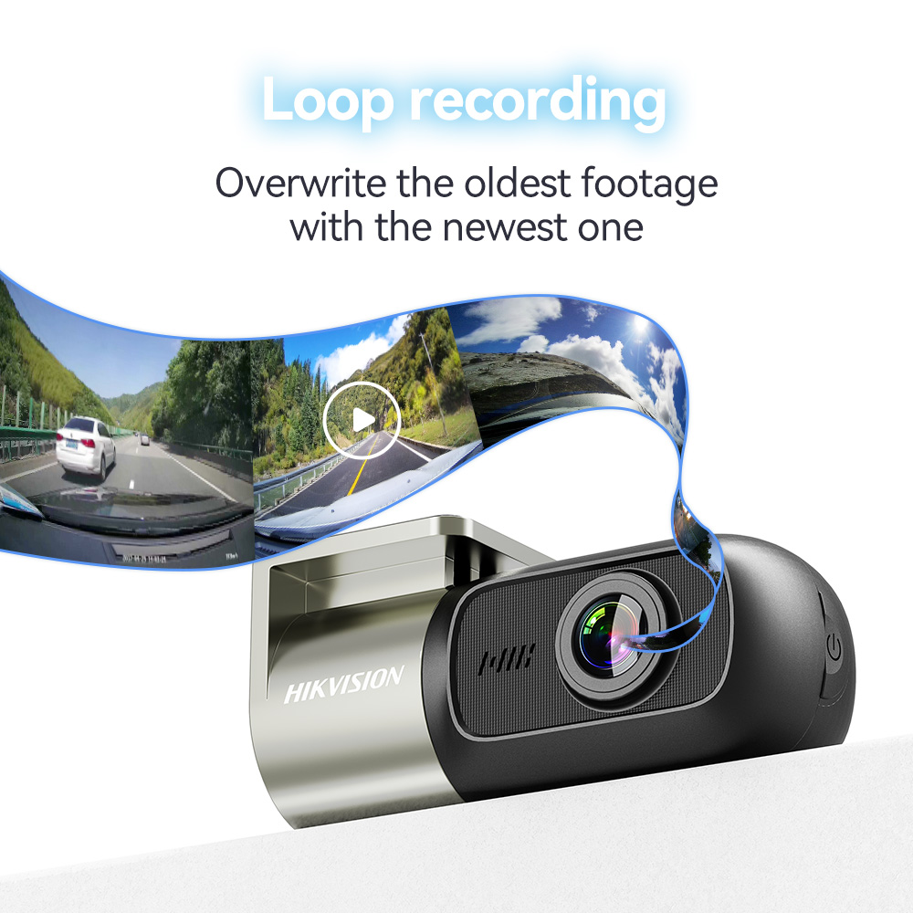 Hikvision D1 Pro Dash Cam 1440P 2K HDR 360° Rotation F1.55 Lens 24H ...