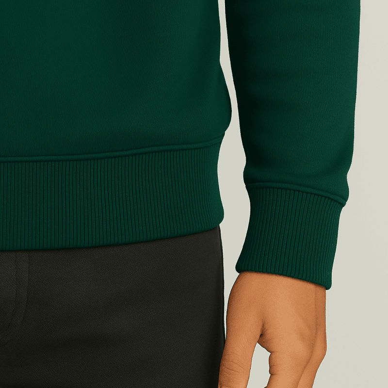 TOPGEE Premium French Terry Crewneck Sweatshirt | Casual Plain Round ...