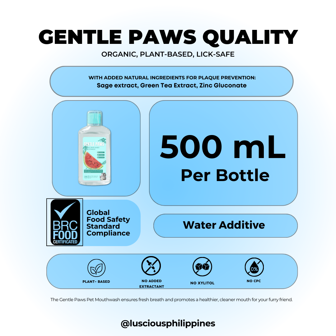 Luscious Travel Ready Gentle Paws Oral Care Organic Mouthwash Fresh ...