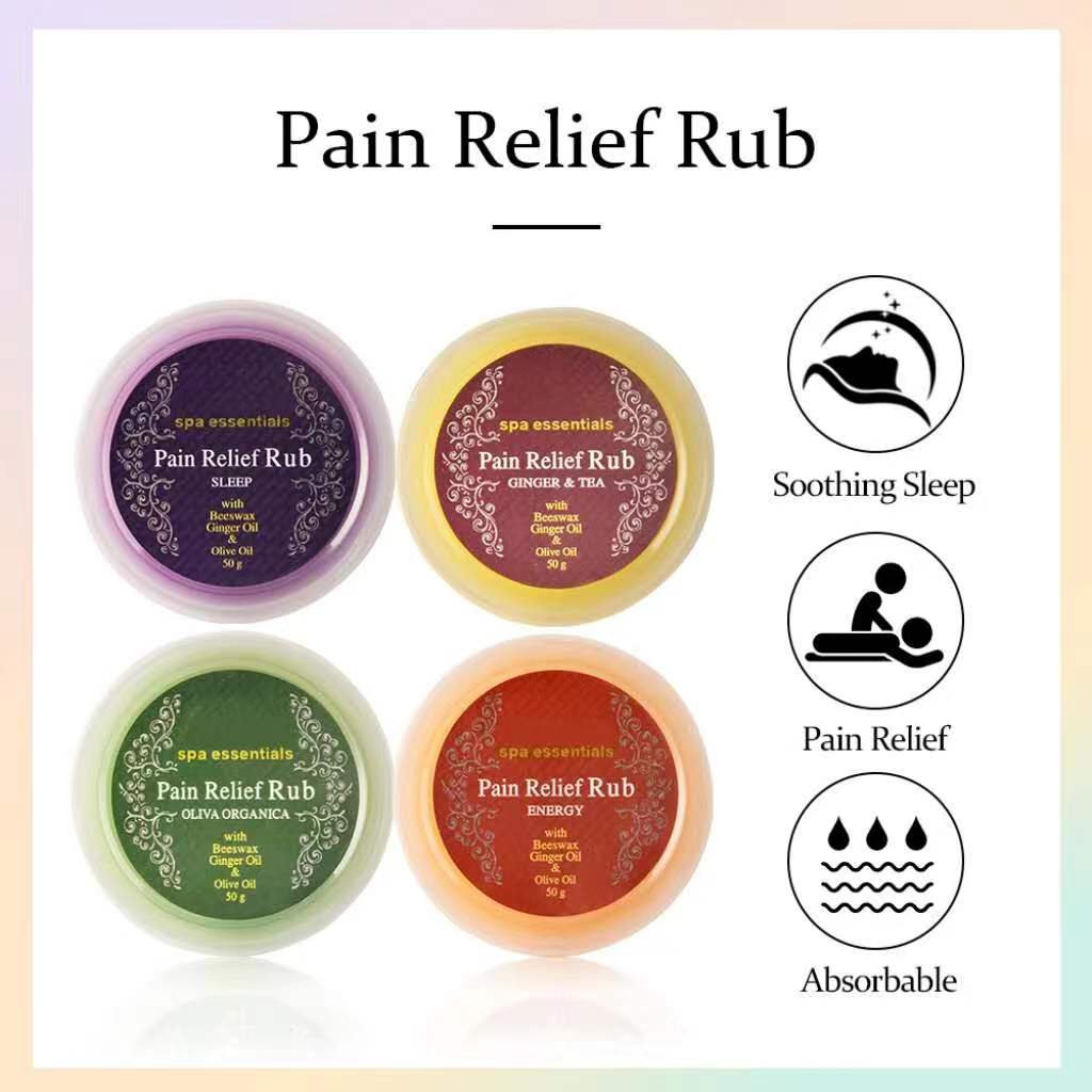 Massage cream 1 pcs natural plant essence Soothing cream SPA Essentials Pain Relief Rub 50g ...
