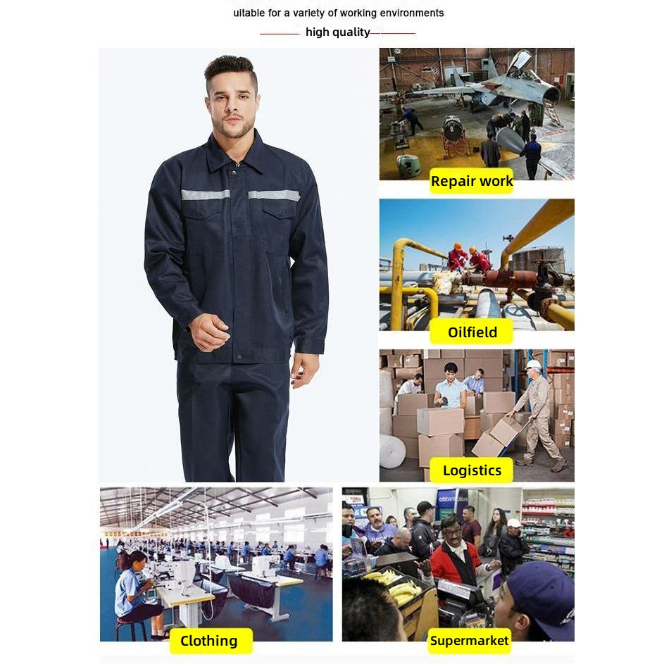 Safety Cover All Suit Heavy Duty Labor Uniform Suit Work Clothes ...