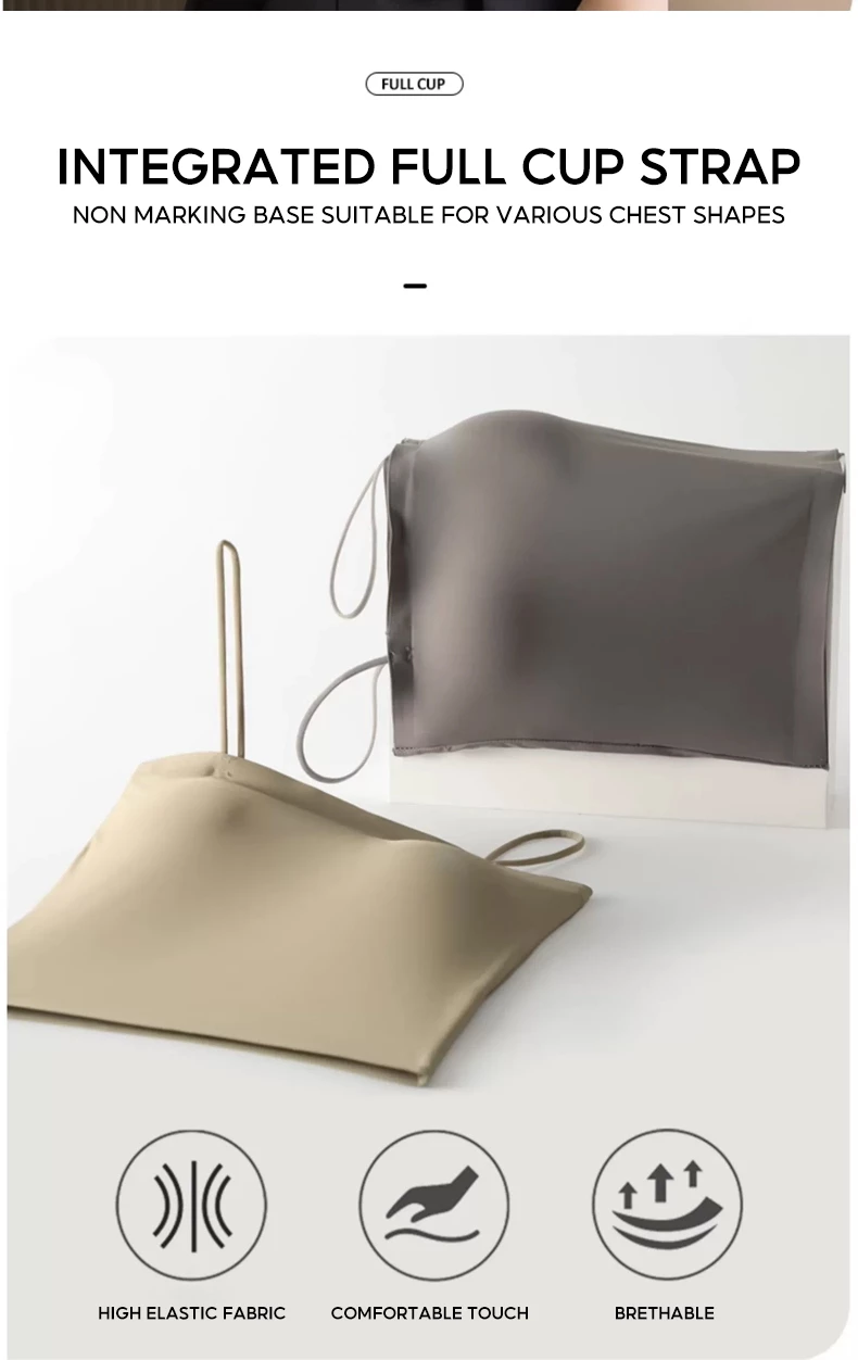 Ladies Sando Tube Sexy Back With Padded Bralette Spaghetti Sleeveless ...