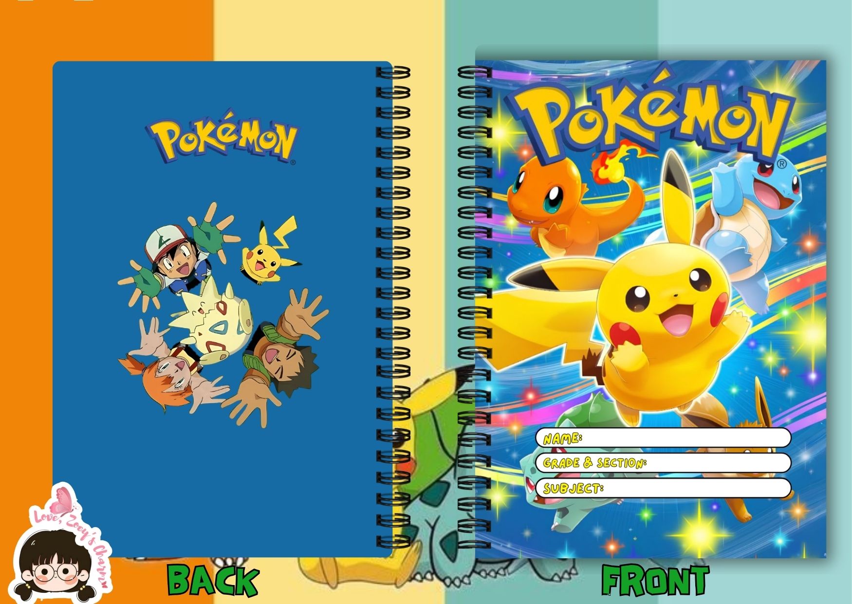 POKEMON NOTEBOOK DOUBLE LOOP WIRED | Shopee Philippines