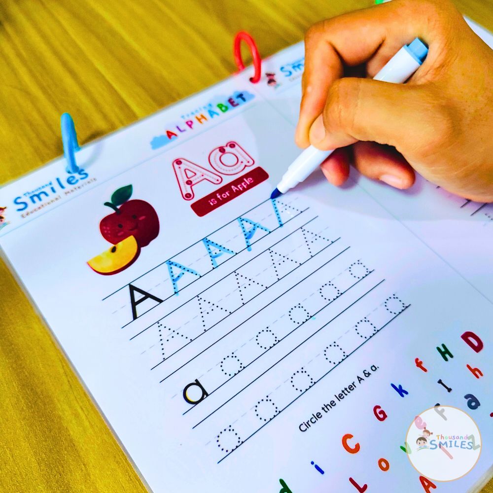 Thousand Smiles Tracing workbook for kids Alphabet Letters ABC ...