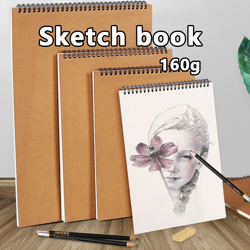 Sketchbook drawing pad Thick Blank Kraft Sketch Pad drawing notepad ...