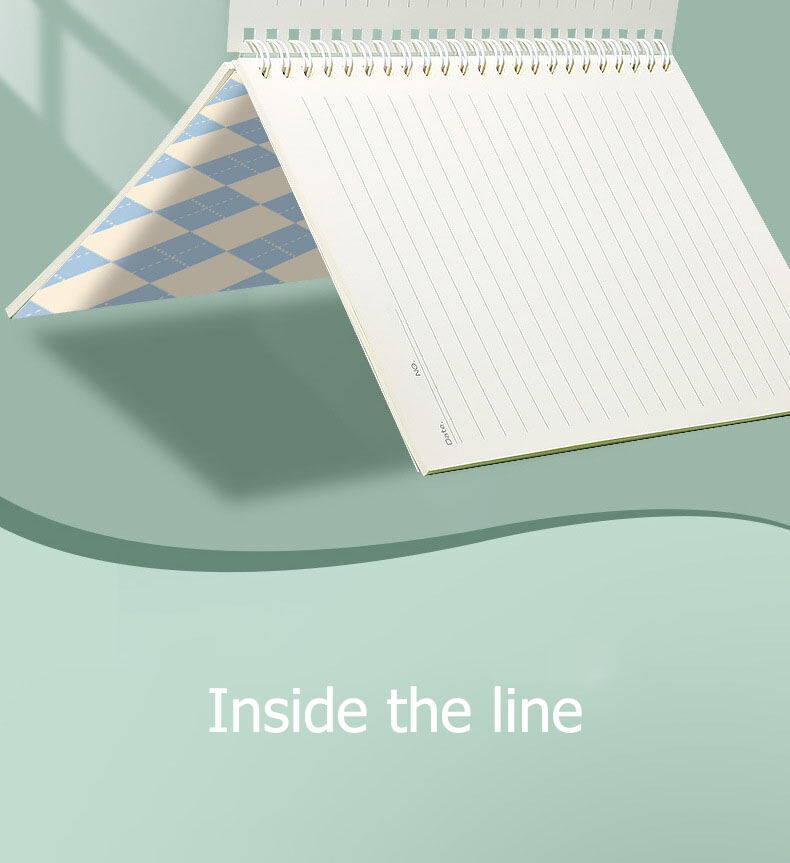 4pcs Checkered Tulips A5 Spring Notebook 60 Sheets Aesthetic Notebook ...