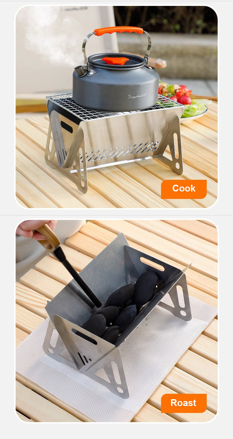 Portable Mini Griller Foldable Barbeque BBQ Outdoor Portable Ihawan ...