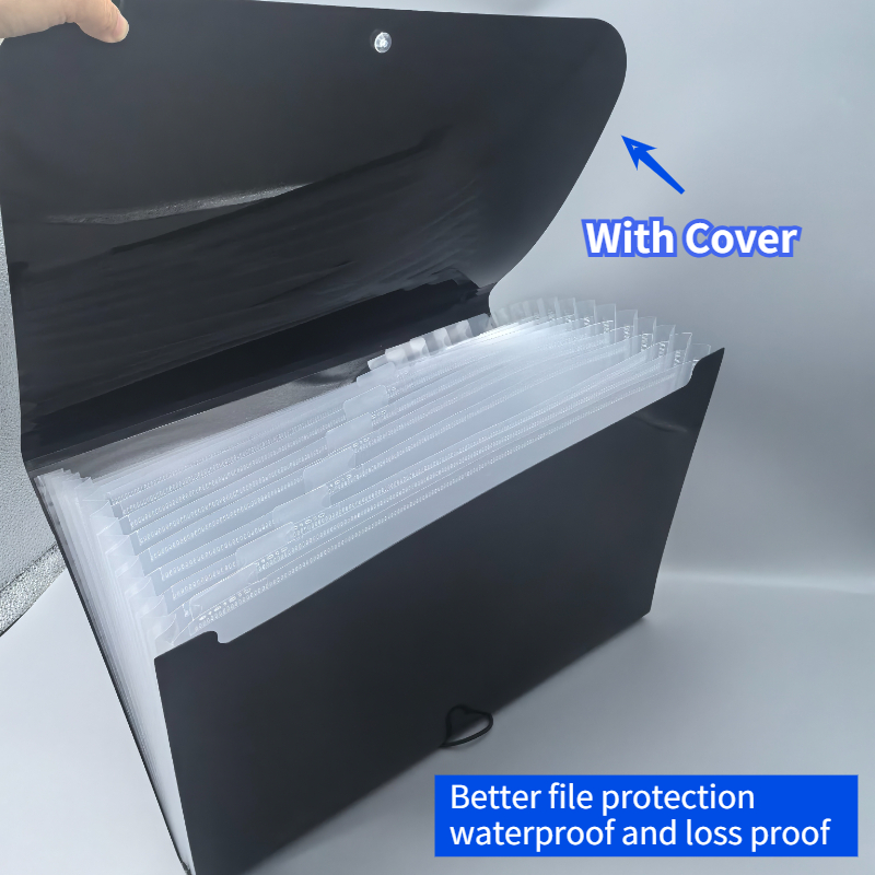 Long Expanding File Folder With Buckle 13 Layers Paper Organizers ...