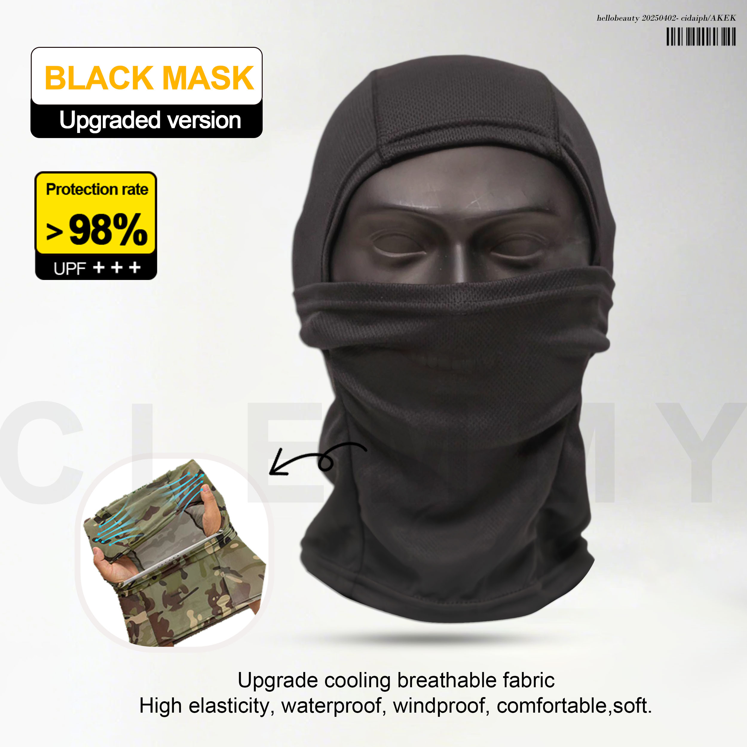 Fashion Balaclava Hood For Men & Women- Motorcycle Riders Breathable ...