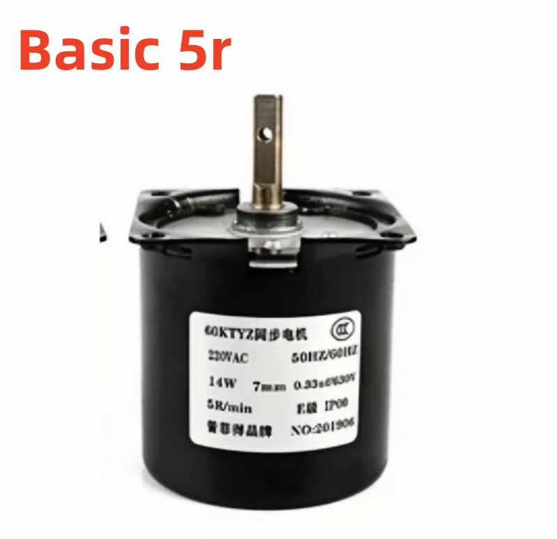 60KTYZ Permanent MagnetSynchronous Motor AC 220V 14W Gear Motor 2.5rpm ...
