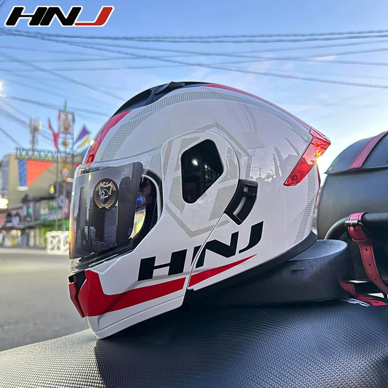 HNJ 937 W/D Modular Motorcycle Full Face helmet Women And Men With ICC ...