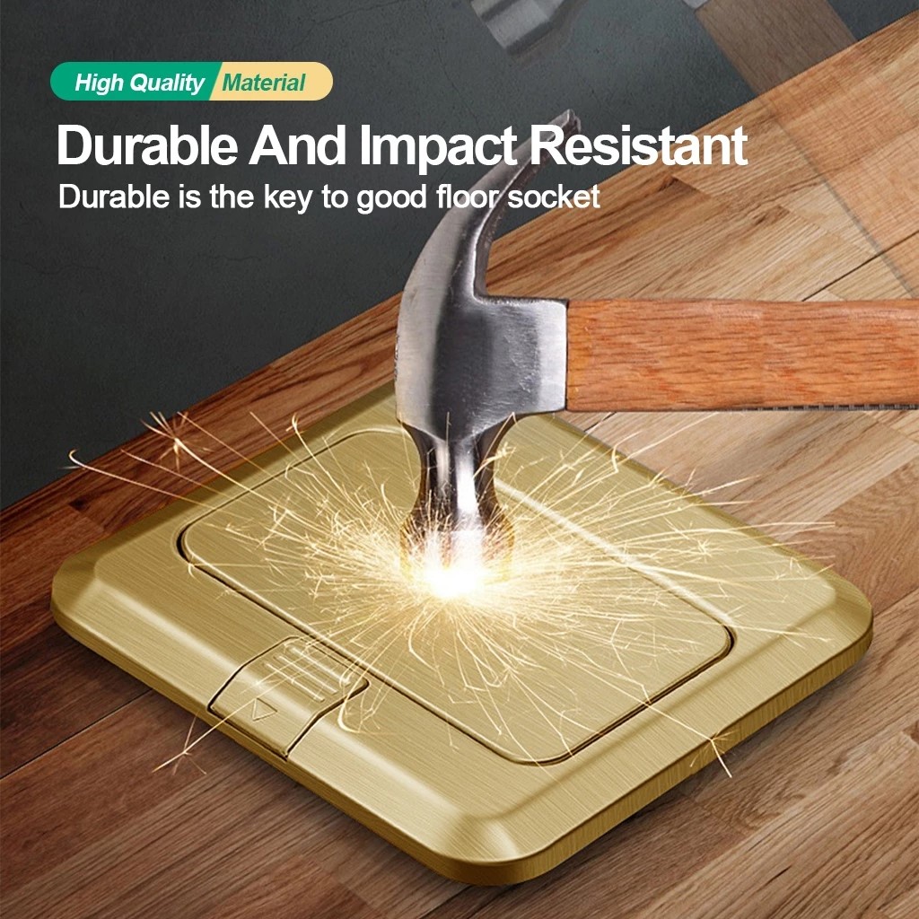 Universal 250V Floor Ground Outlet Power Sockets 6 Prong Receptacle for ...