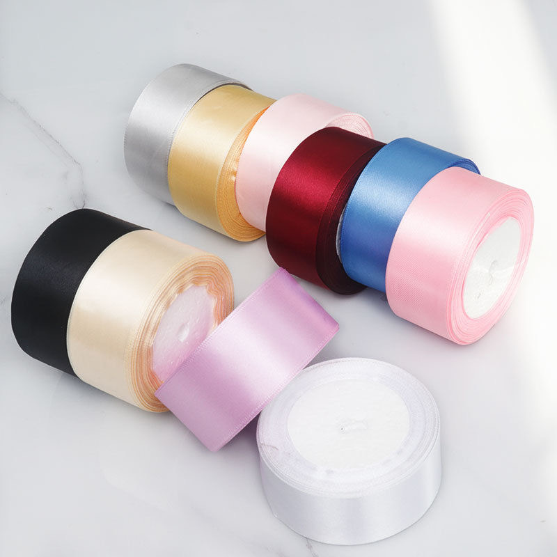 4cm (25 yards/roll) Satin Ribbon Roll Gift Packaging Ribbon Flower ...