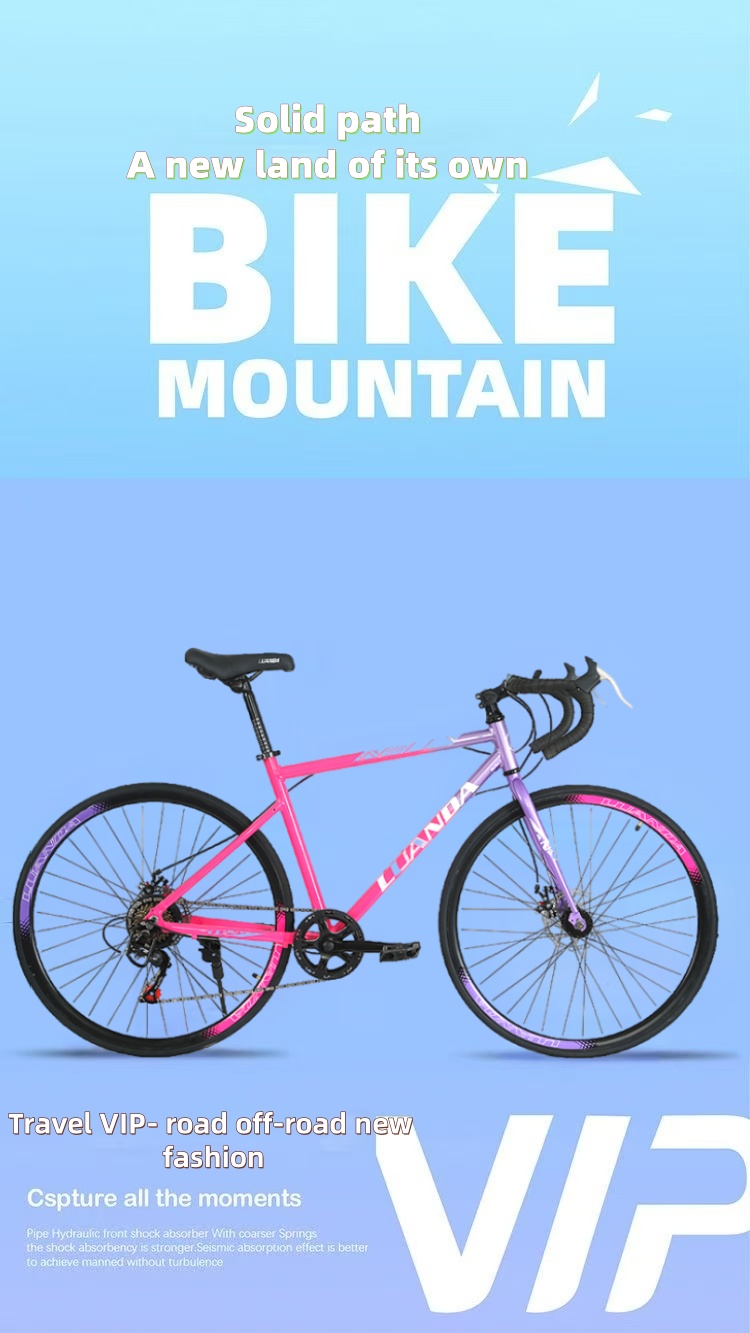 LUANDA 700c Road Bike Fixie Lightweight Aluminum Alloy Frame 7 Speed ...