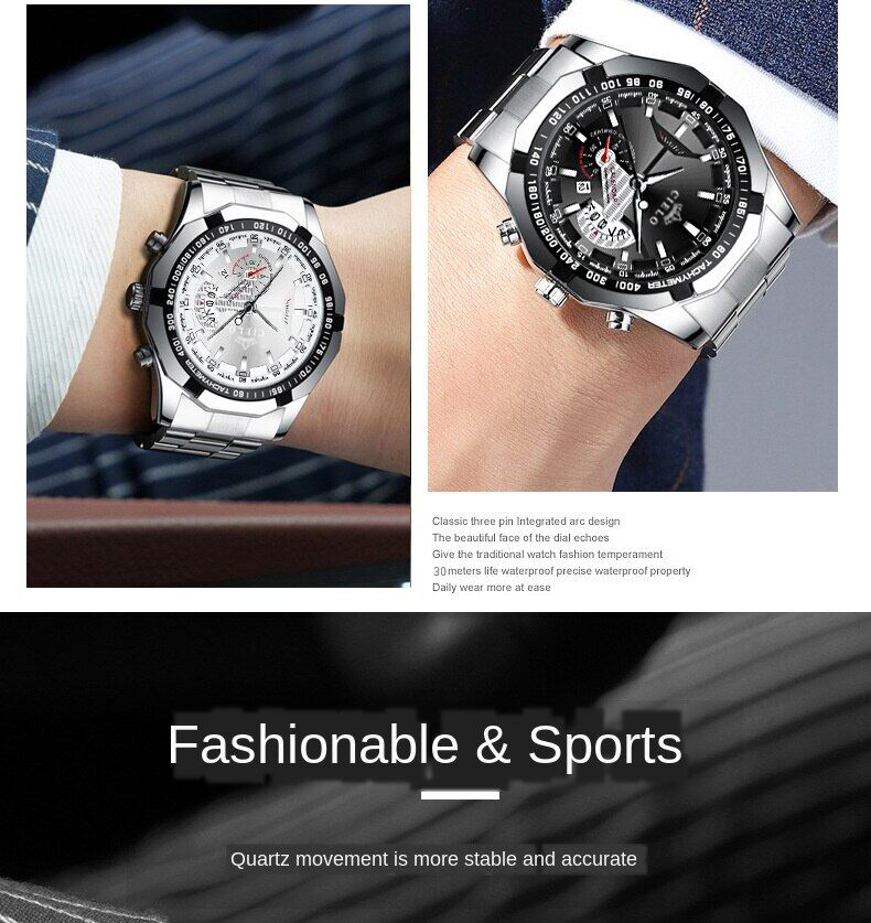 CIELO Relo For Men Waterproof Origina Premium Quartz Watch For Men Gift ...