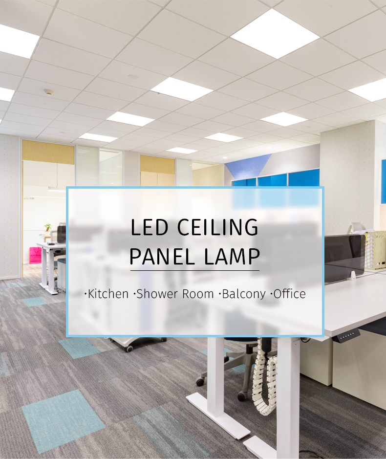 TEP 60*60CM LED Panel Light Recessed Office Kitchen Bathroom Ceiling ...