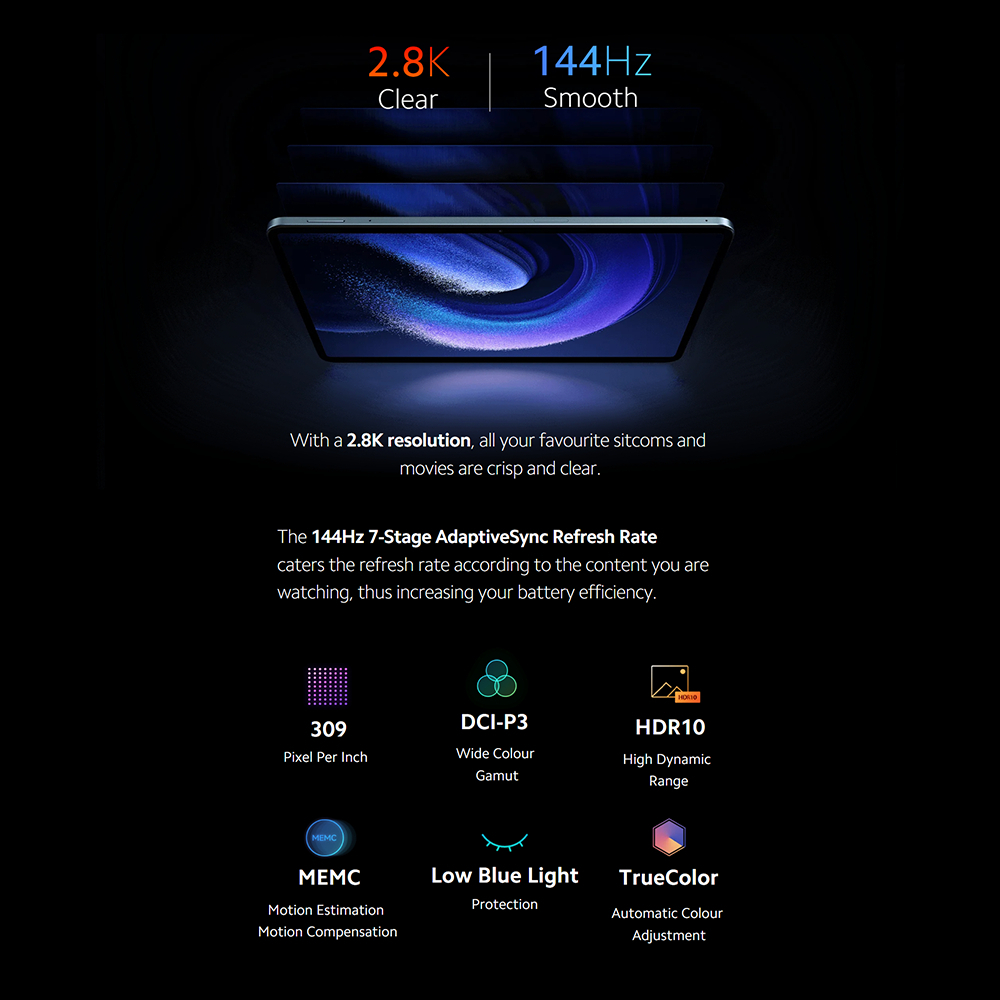 Xiaomi小米 Tablet 10.5 Inch 16+512GB ROM Learning Tablet Online Classroom ...