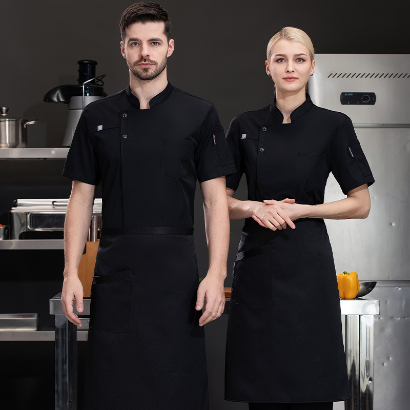 Chef Uniform BreathableShort Sleeve Men Women Chef Jacket Cooking ...