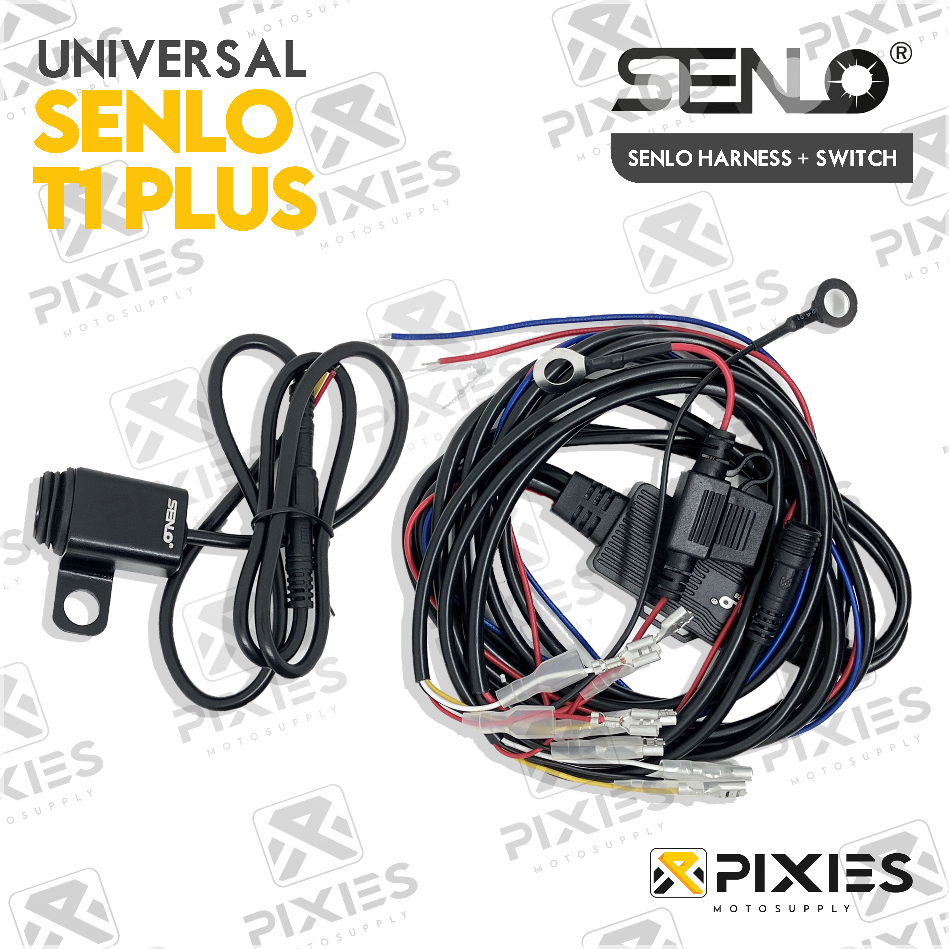 SENLO MINI DRIVING LIGHT SENLO X1 PLUS X1P SET HARNESS SWITCH RELAY ...