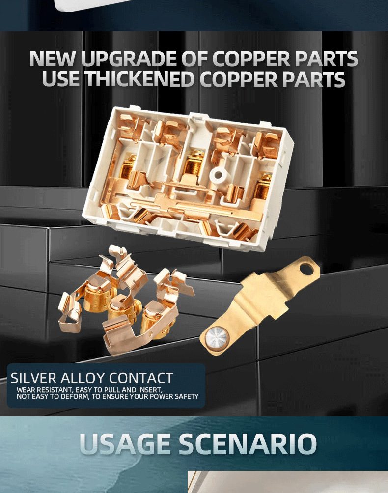 Jacksun Switch Cocket Multifunctional Cocket Switch 1 2 3 Holes ...