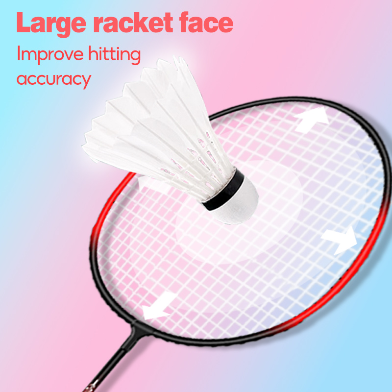 【2PCS】Badminton Racket Original Set Couple Alloy Split Racket Student ...
