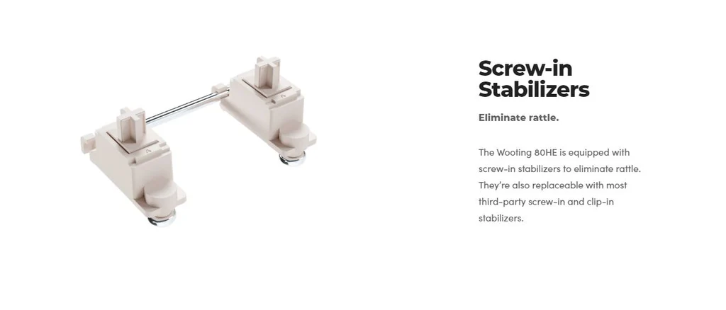 Wooting 80HE PCR Plastic 8k Hz Polling Rate Rapid Trigger Rappy Snappy ...