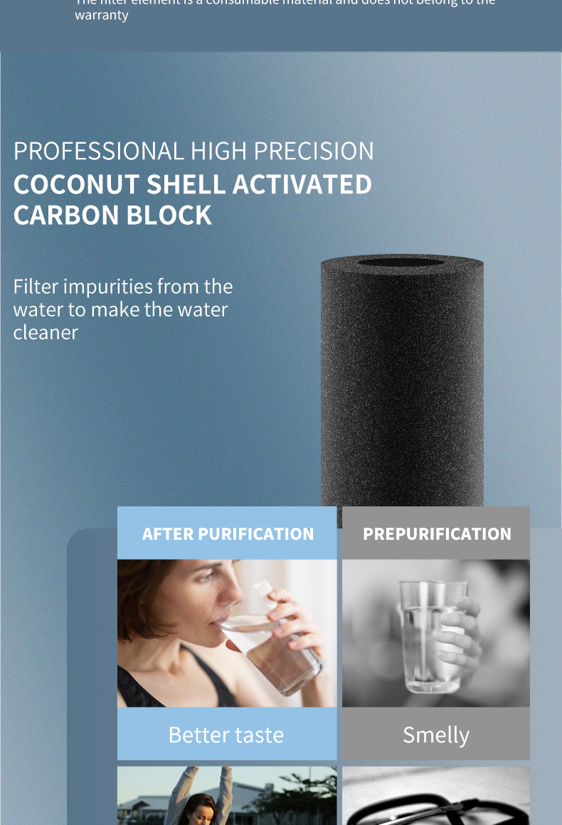 Hydrosep/Hydropure Water Filter 20 inches Carbon Block Filter CTO 10 ...