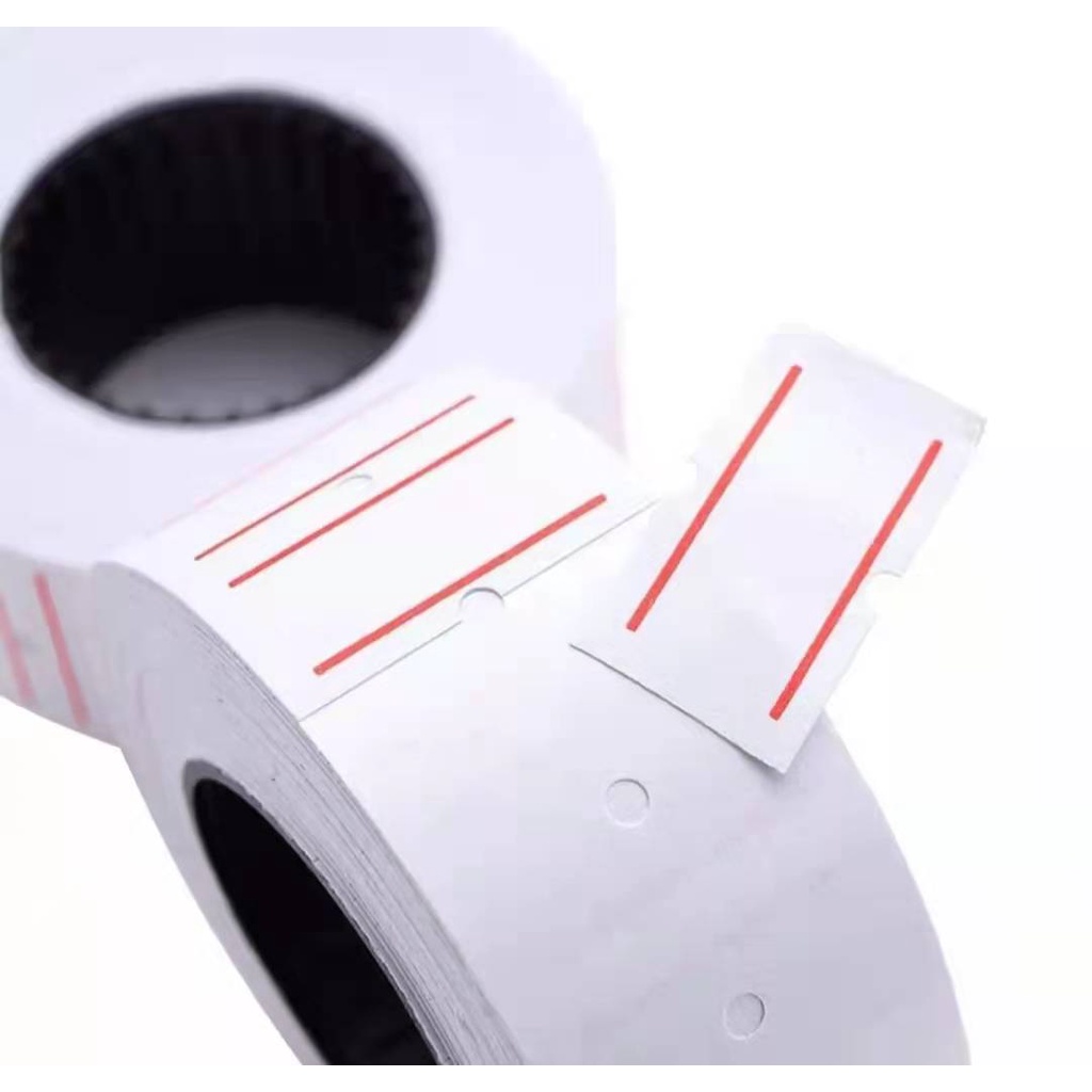 4000pcs Price Tagger Sticker Price Tag Label Sticker Red line 800pcs ...